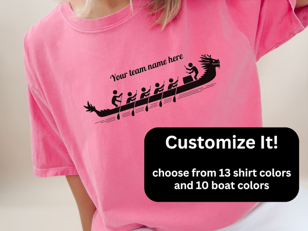 Custom Comfort Colors Dragon Boat T-shirt, Dragon Boat Gift, Dragon ...