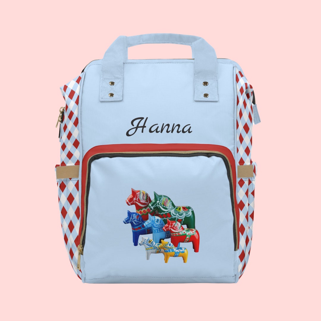 Multifunctional Diaper Backpack, Personalized Sweden Backpack, Swedish ...