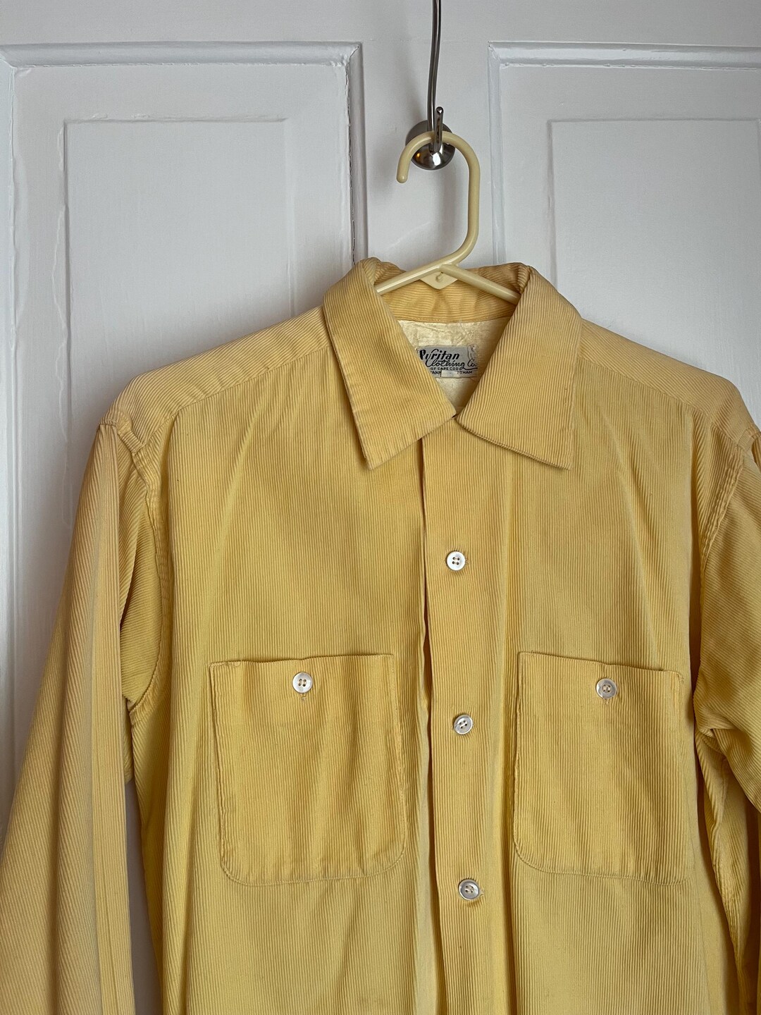 Vintage Puritan of Cape Cod Yellow Button-up, Size M - Etsy