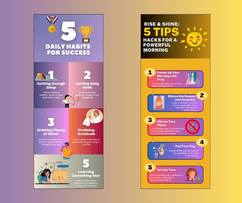 3 Editable Canva Infographic Templates | Business, Study, and ...