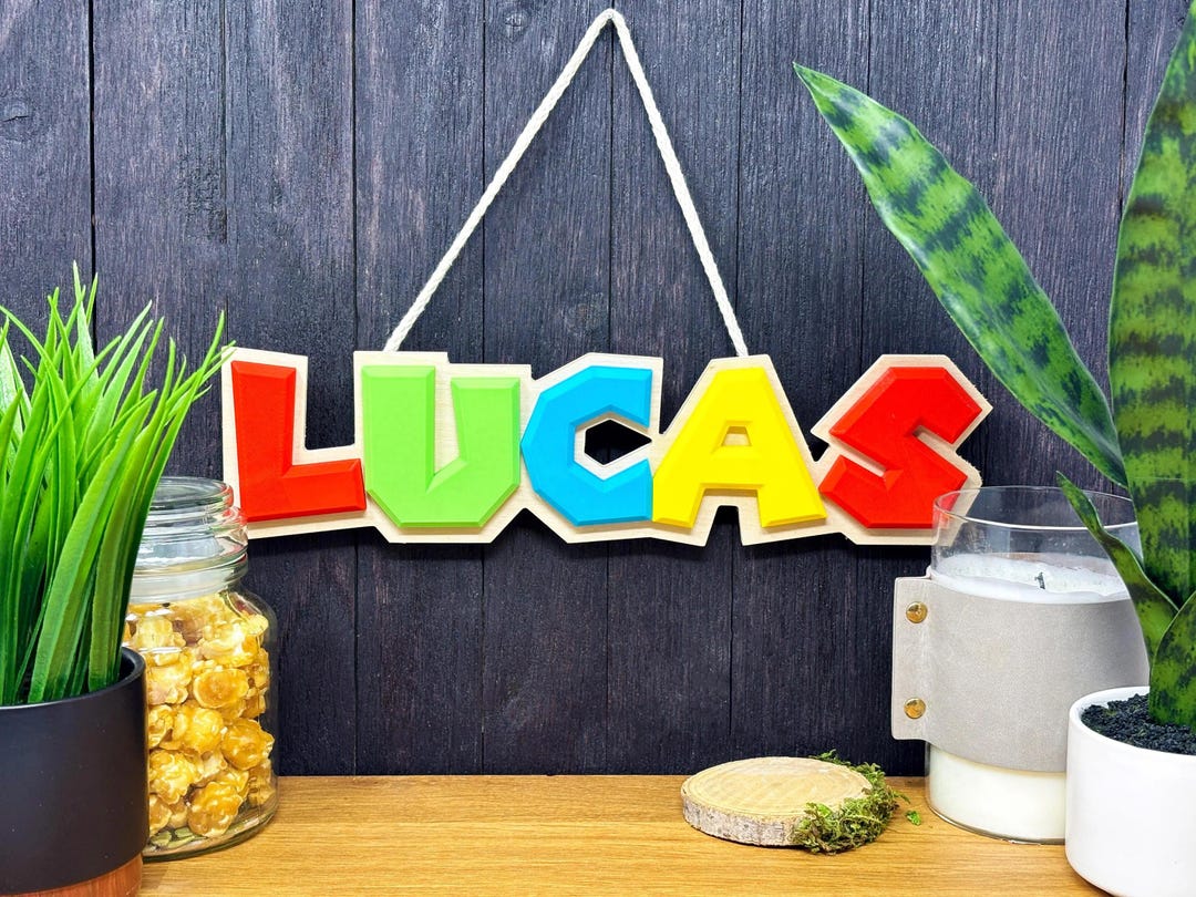 Custom Super Mario Nameplate, Build Your Own Name Sign, Personalized ...