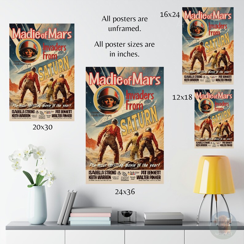 Madie of Mars, Concept Art on Heavy Weight Poster Photo Paper 175gsm ...