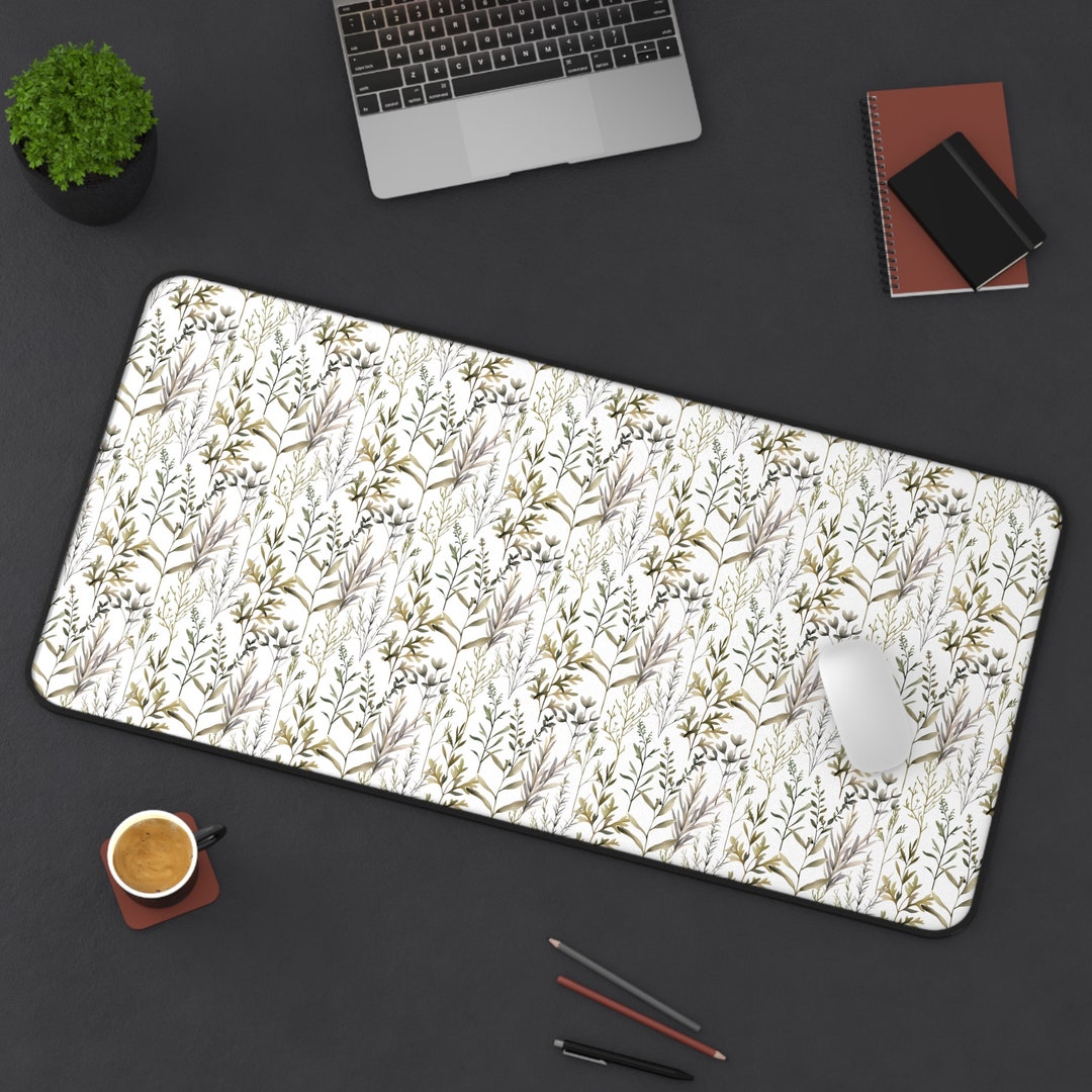 Desk Mat, Nature Desk Mat, Floral Desk Mat, Plant Desk Mat, Desk ...