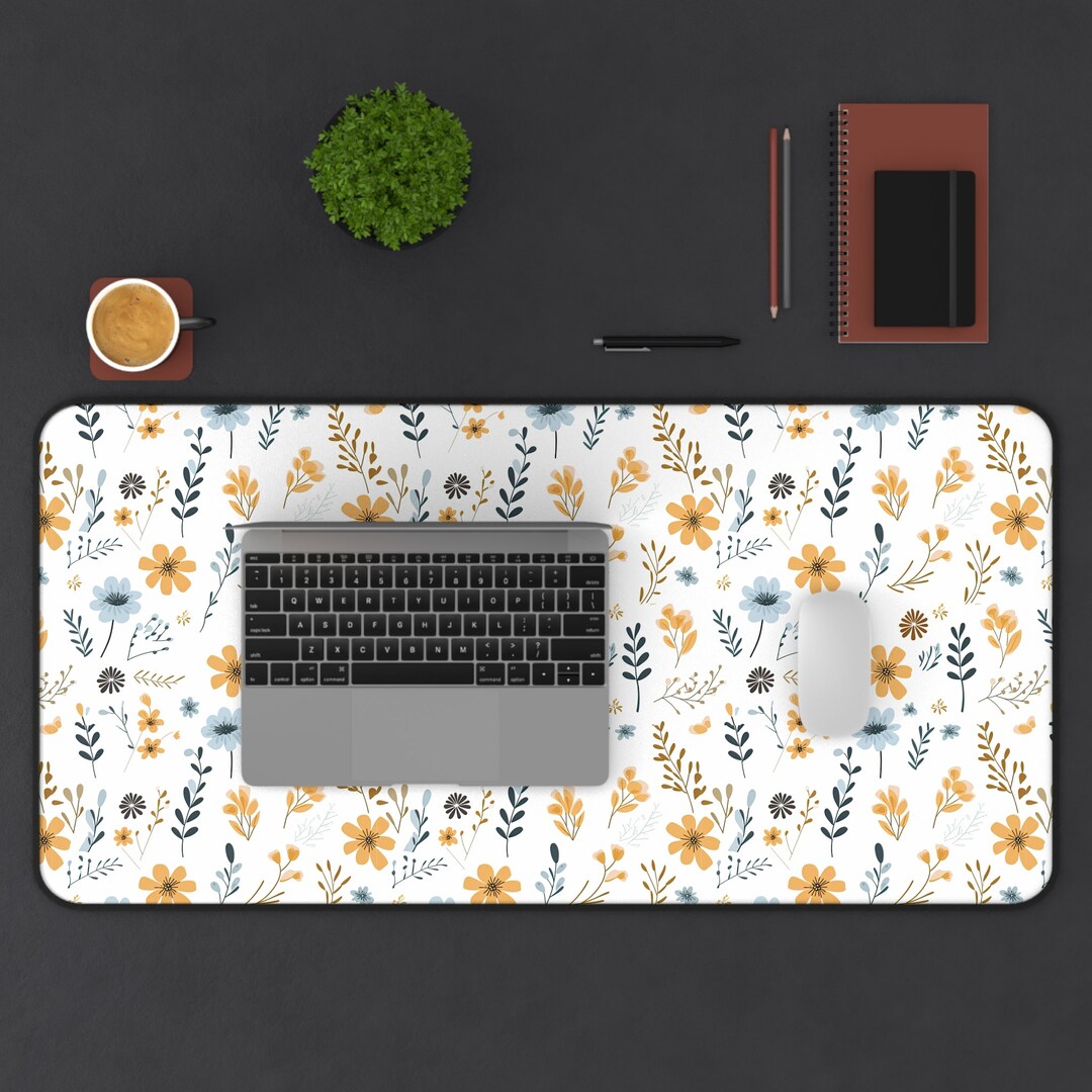 Desk Mat, Nature Desk Mat, Floral Desk Mat, Plant Desk Mat, Desk ...