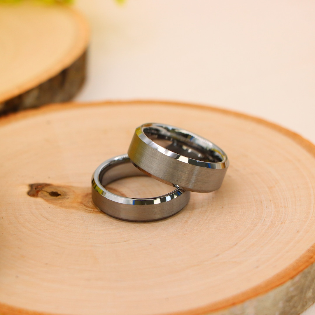 Brushed Silver Ring, Dainty Stacking Ring, Minimalist Jewelry ...