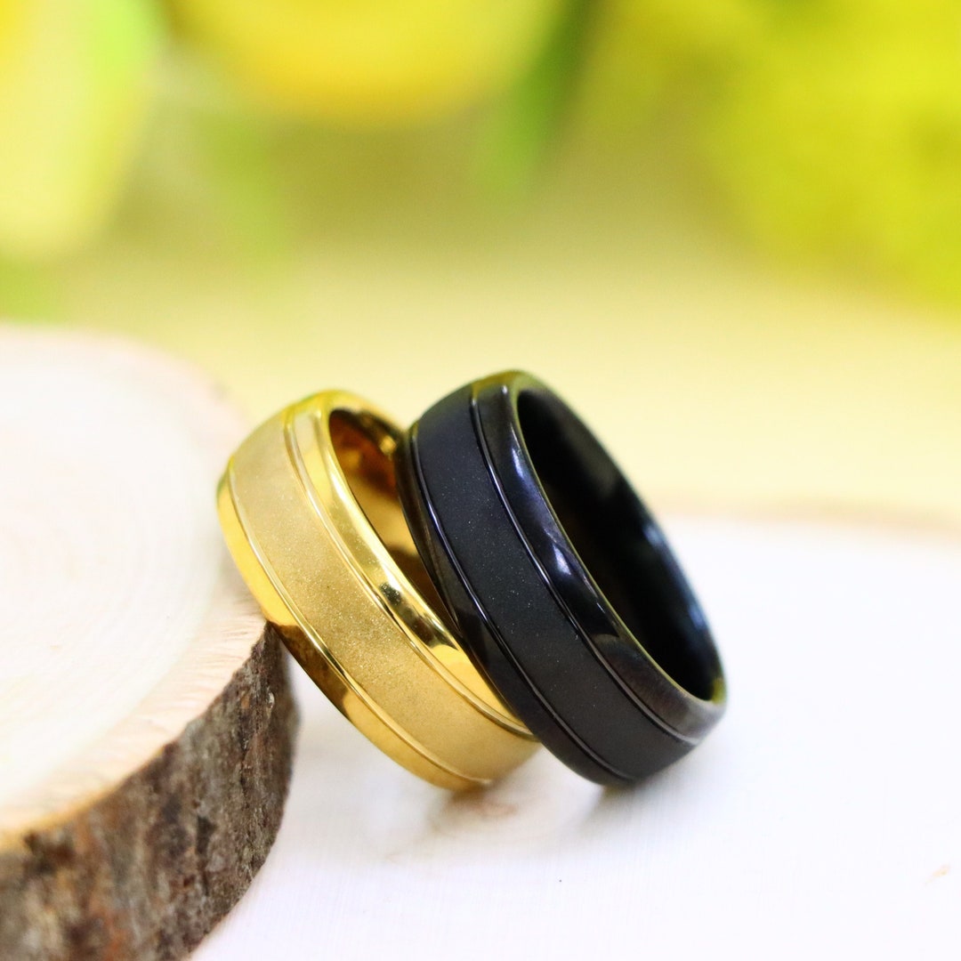 Sandstone Wedding Ring, Mens Wedding Band, Mens Engagement Ring ...