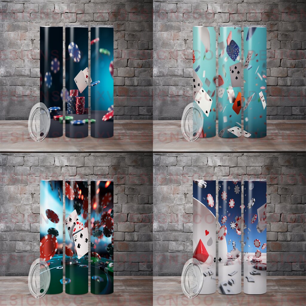 3D Playing Cards Bundle, Tumbler Wrap Bundle, 3D Playing Cards PNG, 3d ...