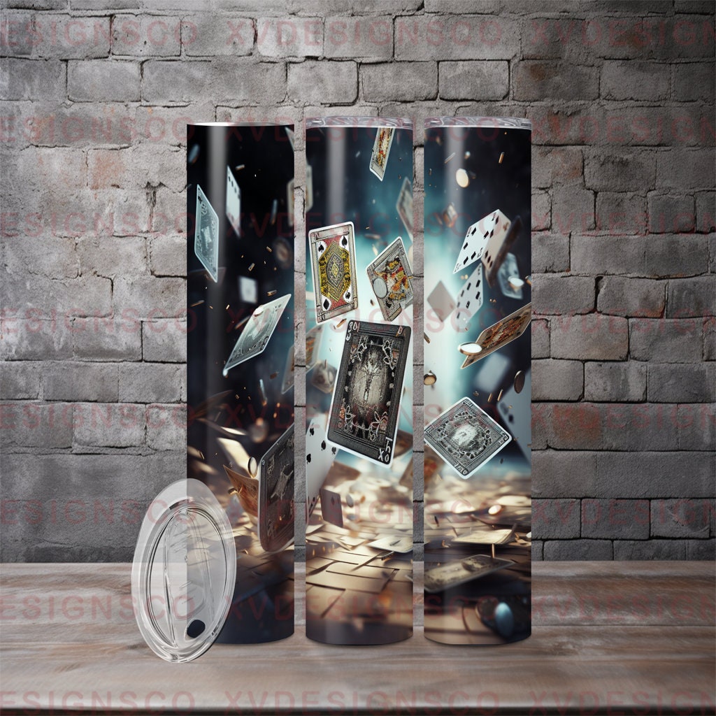 3D Playing Cards Bundle, Tumbler Wrap Bundle, 3D Playing Cards PNG, 3d ...