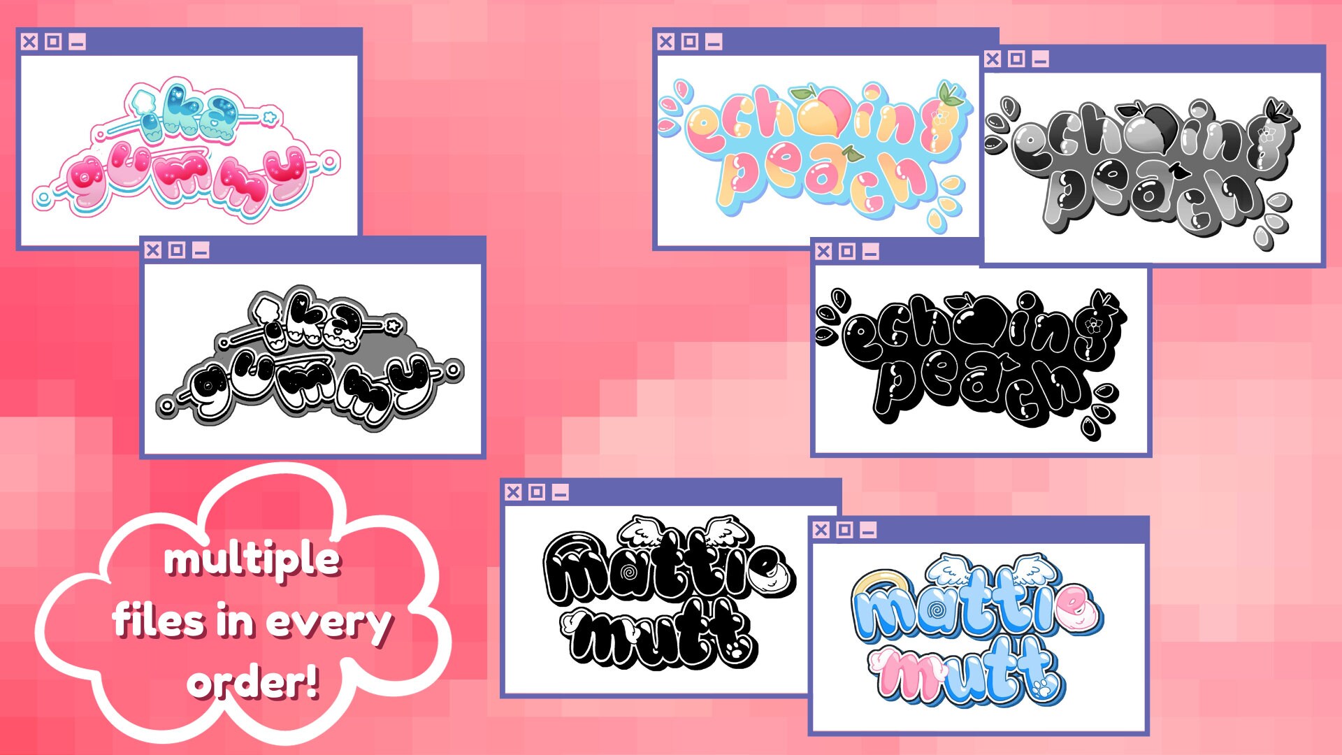 Detailed Logo for Streamers | Twitch Logo Design | Kawaii Vtuber Logo ...