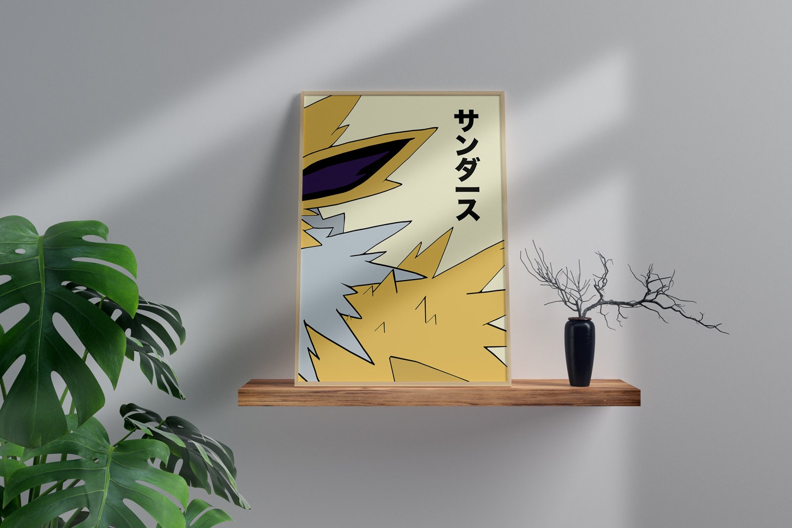 Japanese Pokemon Poster Set Jolteon Scyther Mr. Mime Ash Ketchum ...