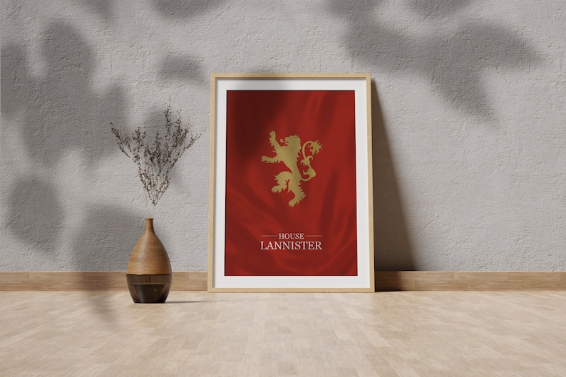 Set of 9 Game of Thrones Posters Westeros Lannister Stark Targaryen ...