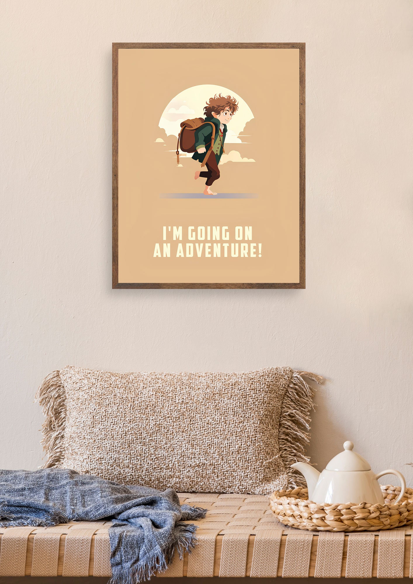 Bilbo Baggins Poster I'm Going on an Adventure the Hobbit Lord of the ...