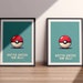 Classic Pokeball Poster Gotta Catch 'em All in Retro Flat Design ...