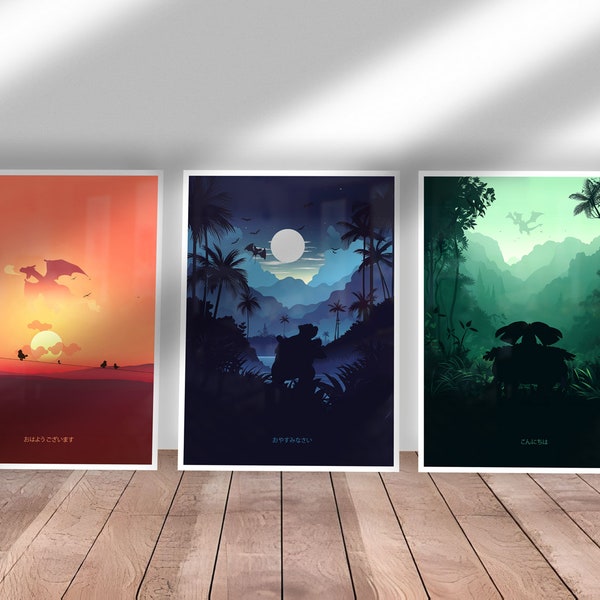 Charizard Blastoise Poster - Etsy