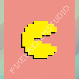Retro Pacman Poster - PAC-MAN - Gaming - 80's - 90's - Wall Art - Gamer ...