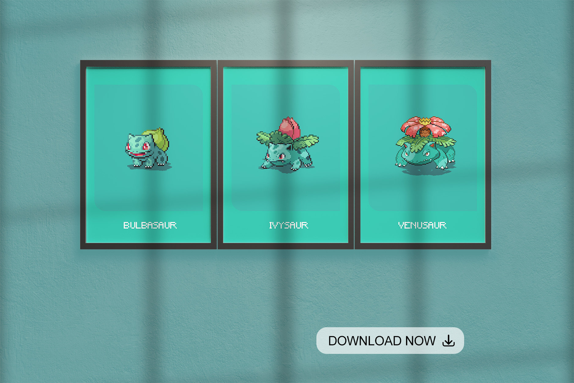 Pokemon Evolution Poster Set Bulbasaur Ivysaur Venusaur - Etsy