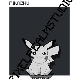 Ash Ketchum and Pikachu 3D Poster Pokemon Digital Wall - Etsy