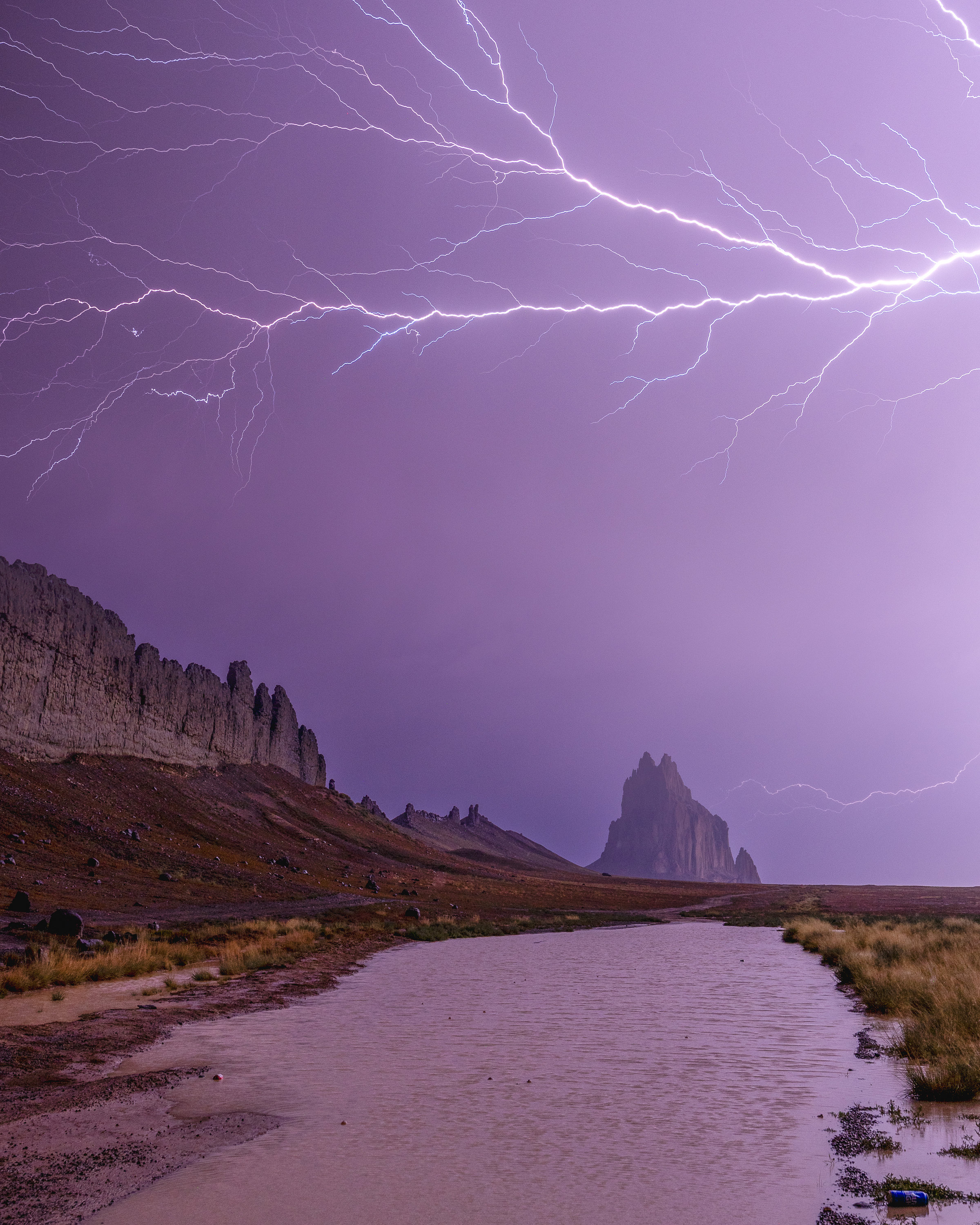 Shiprock Lightning, New Mexico - Print - Etsy