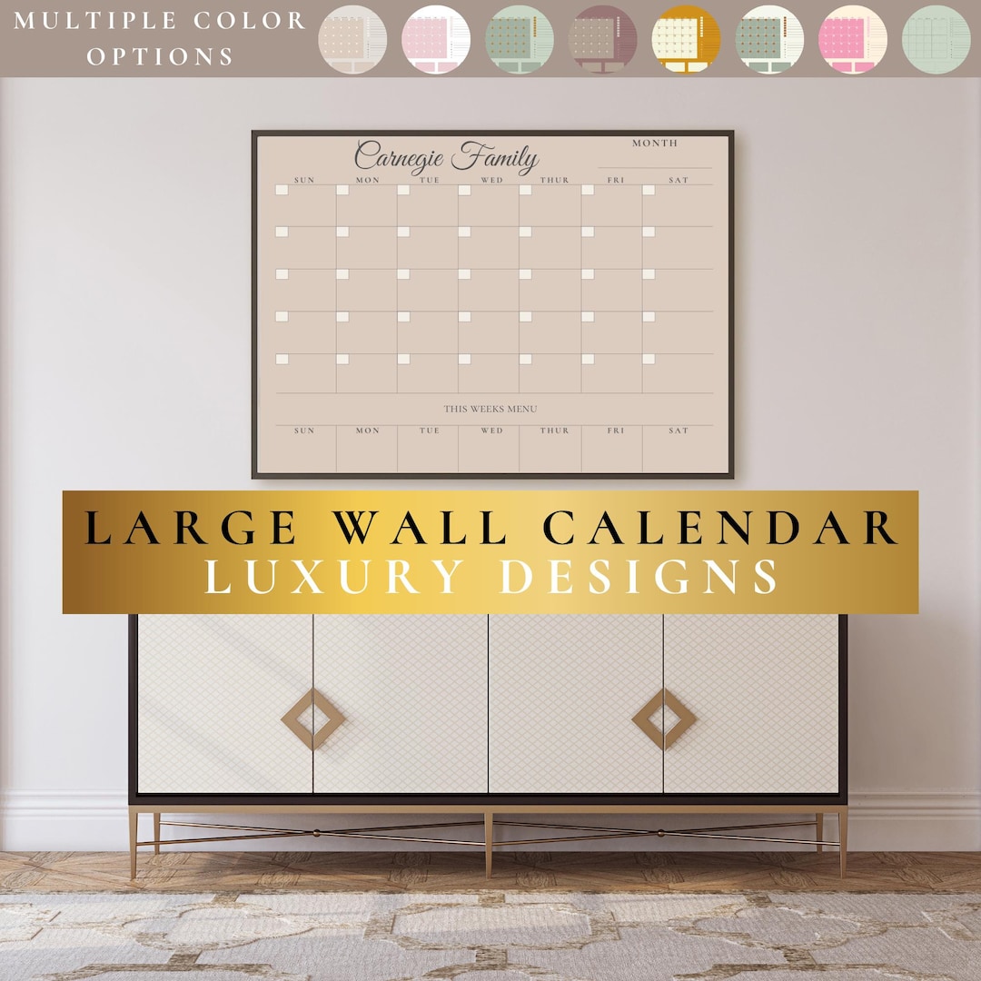 Large Wall Calendar 2025, Yearly Wall Calendar, Desk Calendar, Acrylic ...