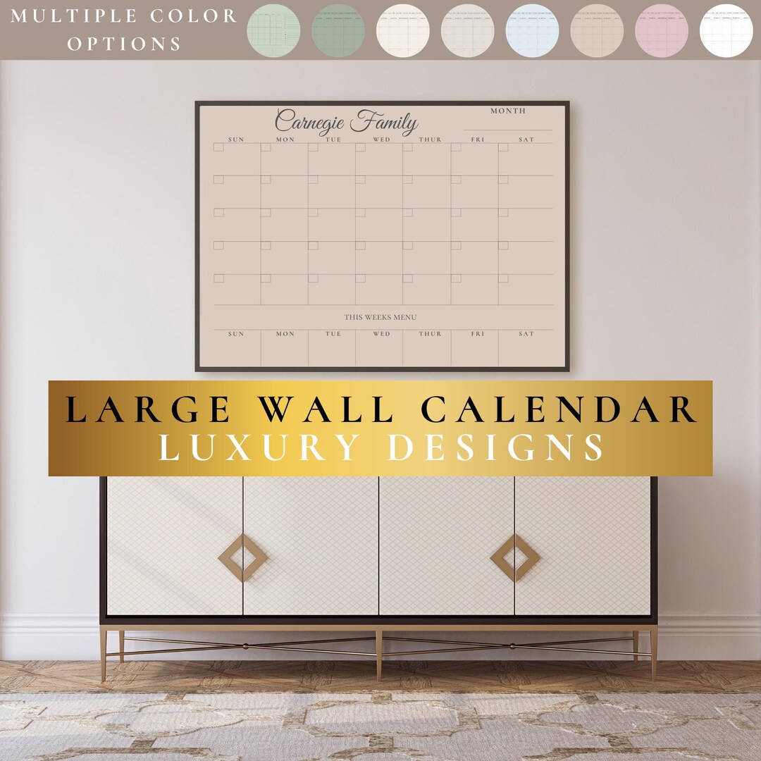 Large Wall Calendar 2025, Yearly Wall Calendar, Desk Calendar, Acrylic ...