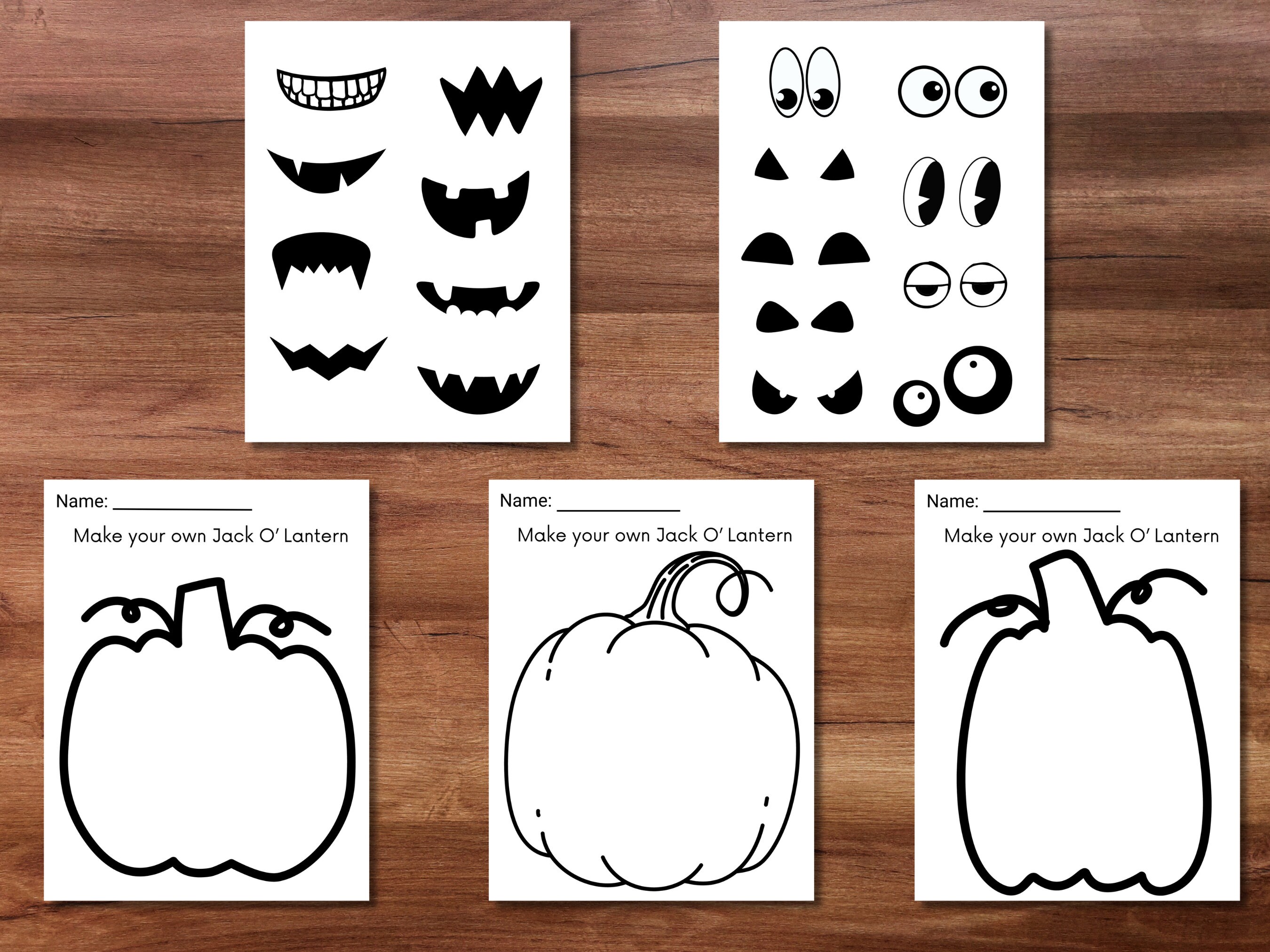 Jack O'lantern Printable Craft Halloween Craft Kids Coloring Page ...