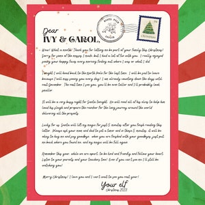 Hello and Goodbye Letter From Elf, Letter for Siblings, I'm Back Elf ...