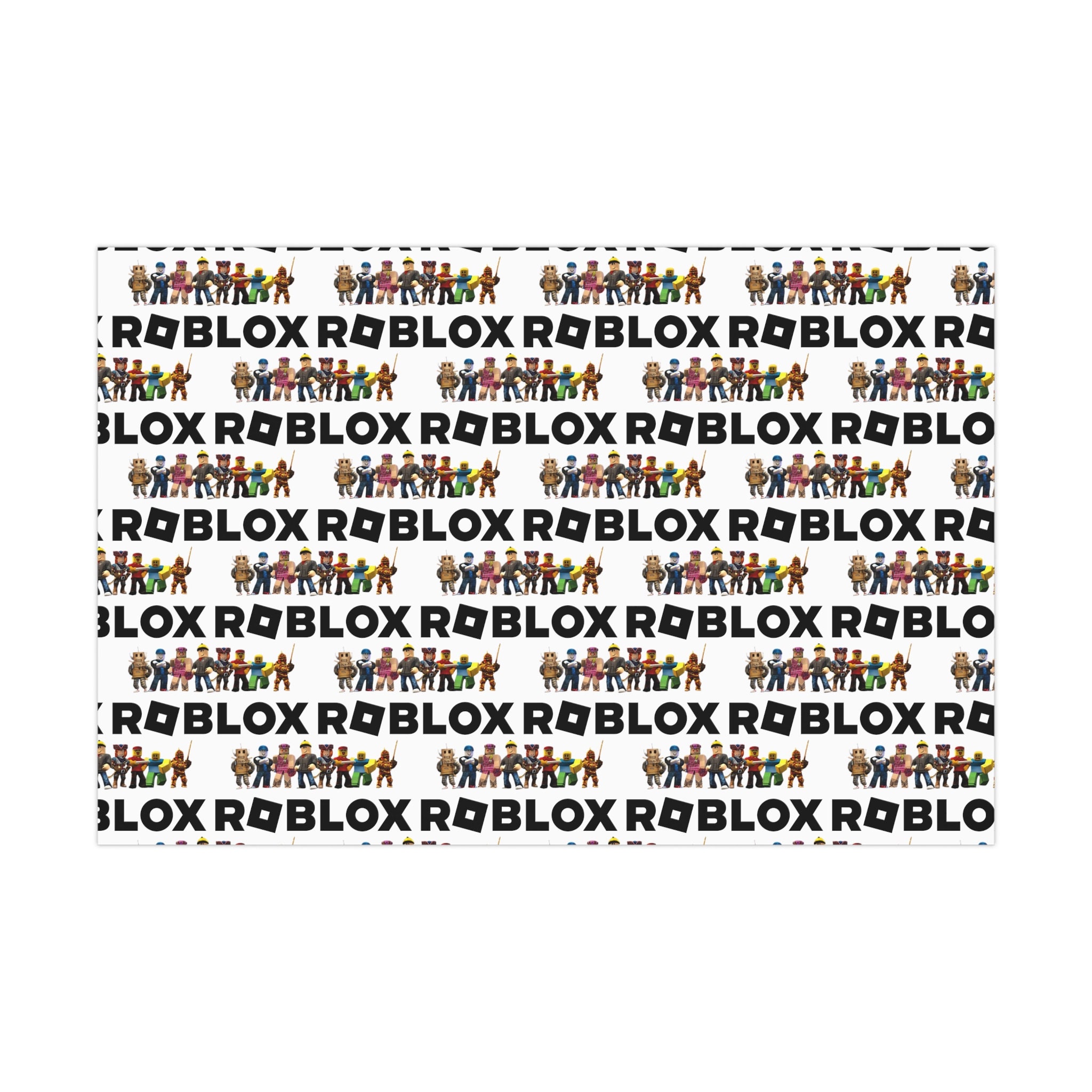 Roblox Character Kids Game Gift Wrapping Paper - Etsy