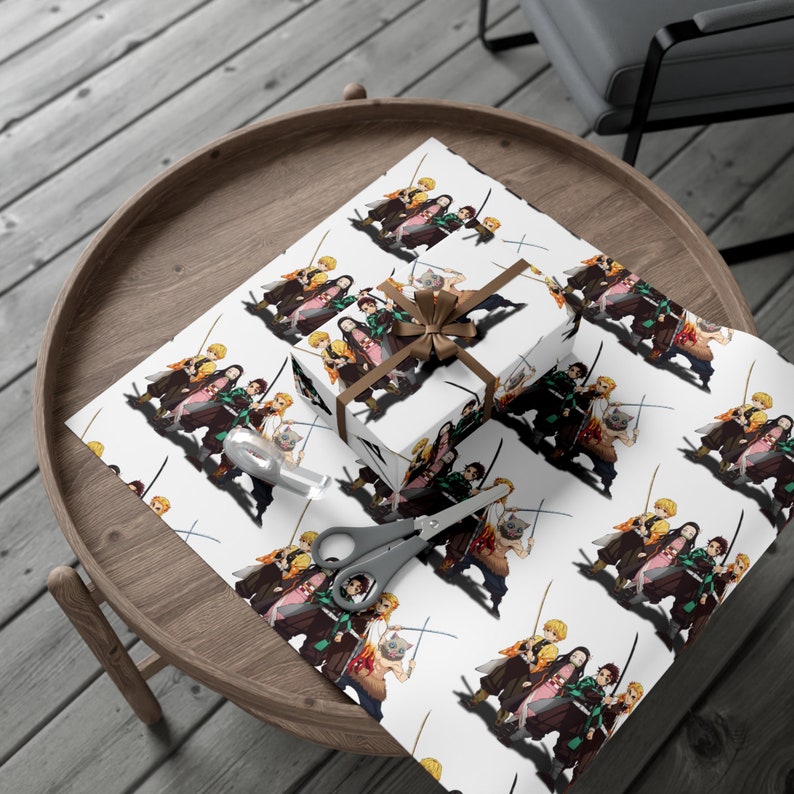 Demon Slayer Anime Characters Gift Wrapping Papers - Etsy