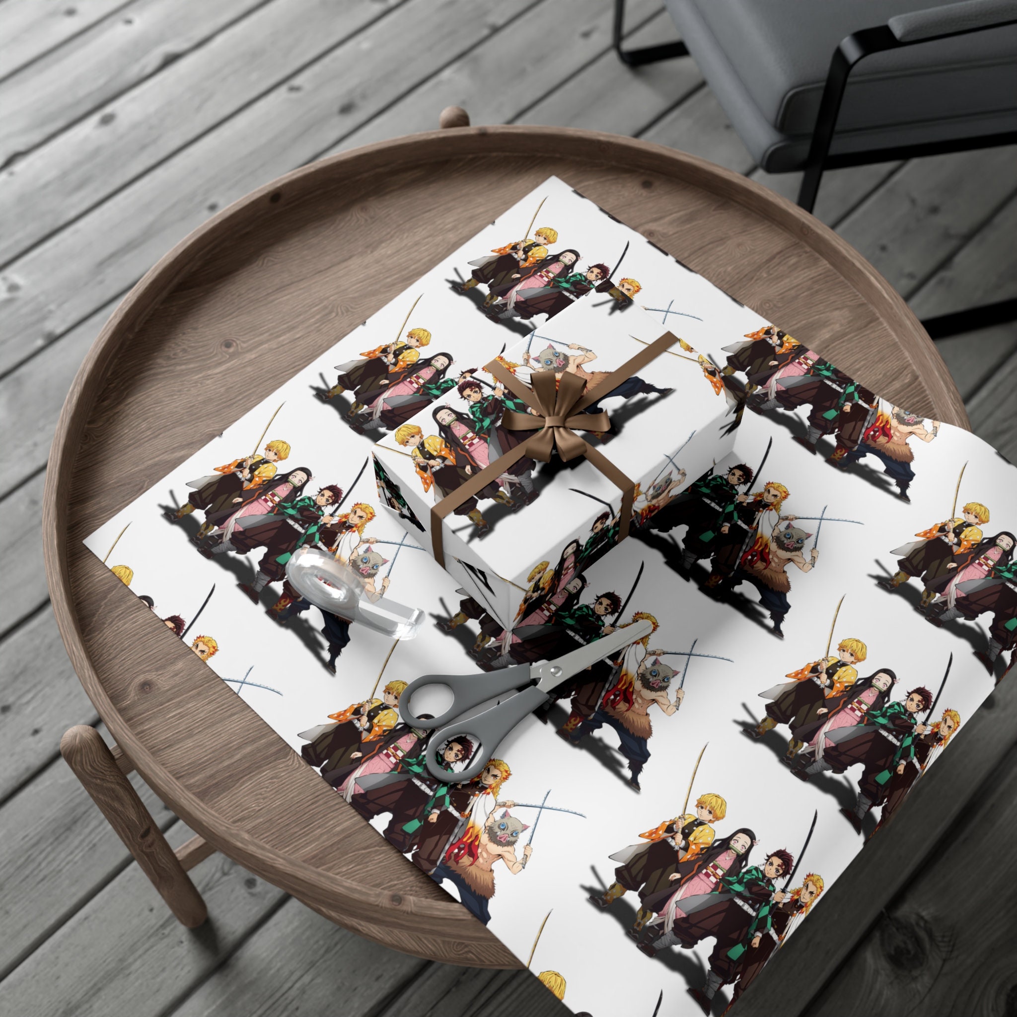 Demon Slayer Anime Characters Gift Wrapping Papers - Etsy