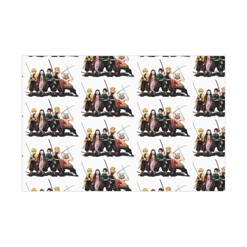 Demon Slayer Anime Characters Gift Wrapping Papers - Etsy