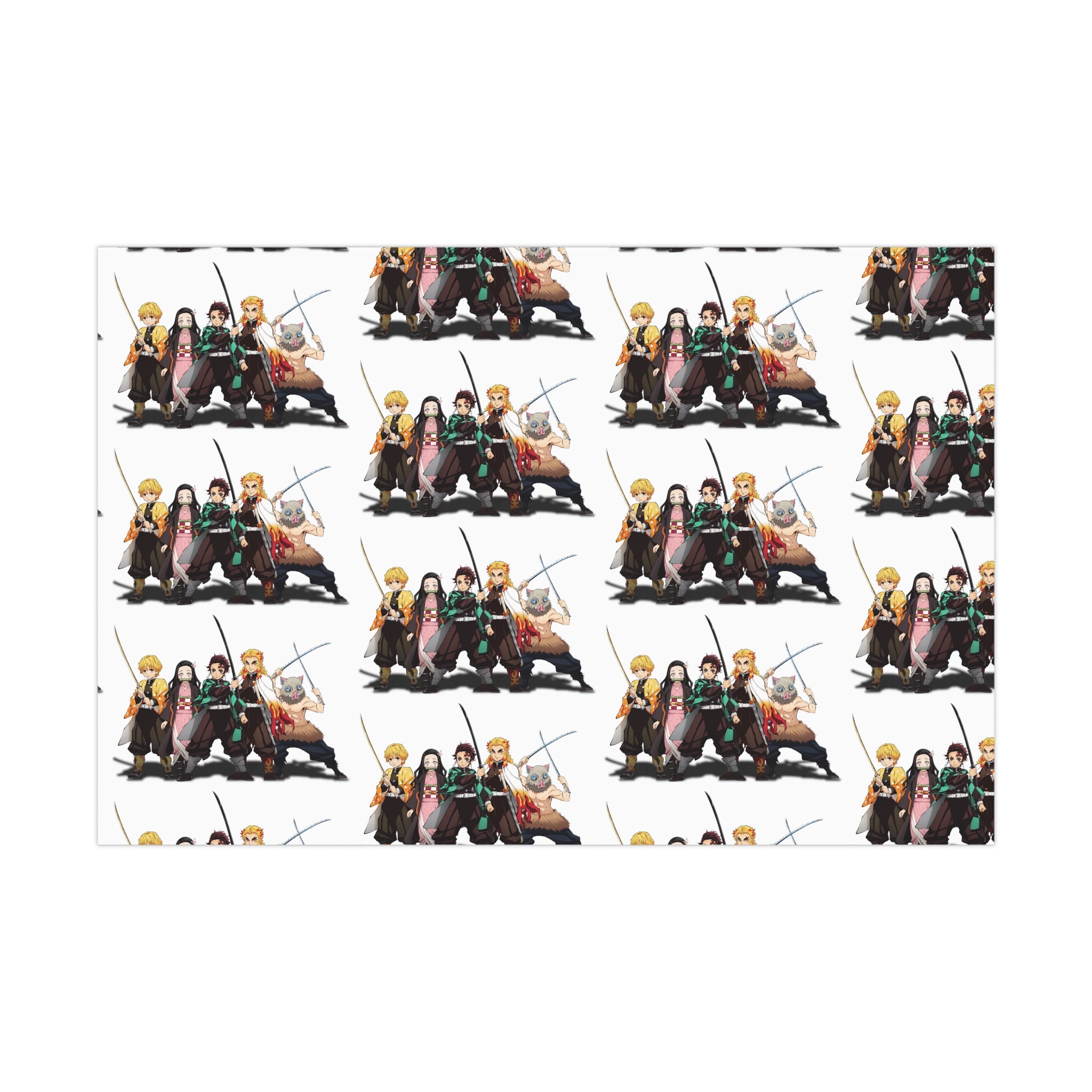 Demon Slayer Anime Characters Gift Wrapping Papers - Etsy