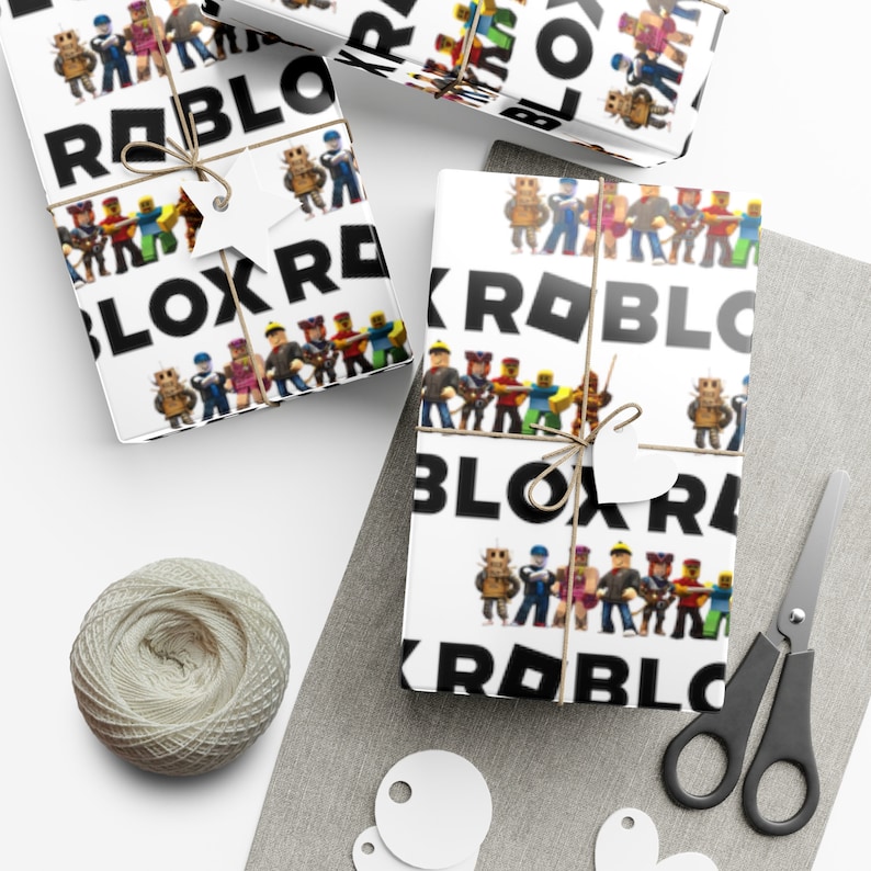Roblox Character Kids Game Gift Wrapping Paper - Etsy