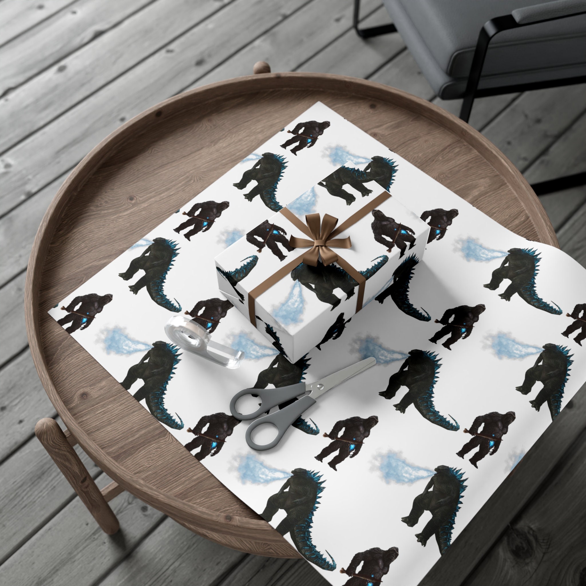 Godzilla Vs Kong Gift Wrapping Papers - Etsy