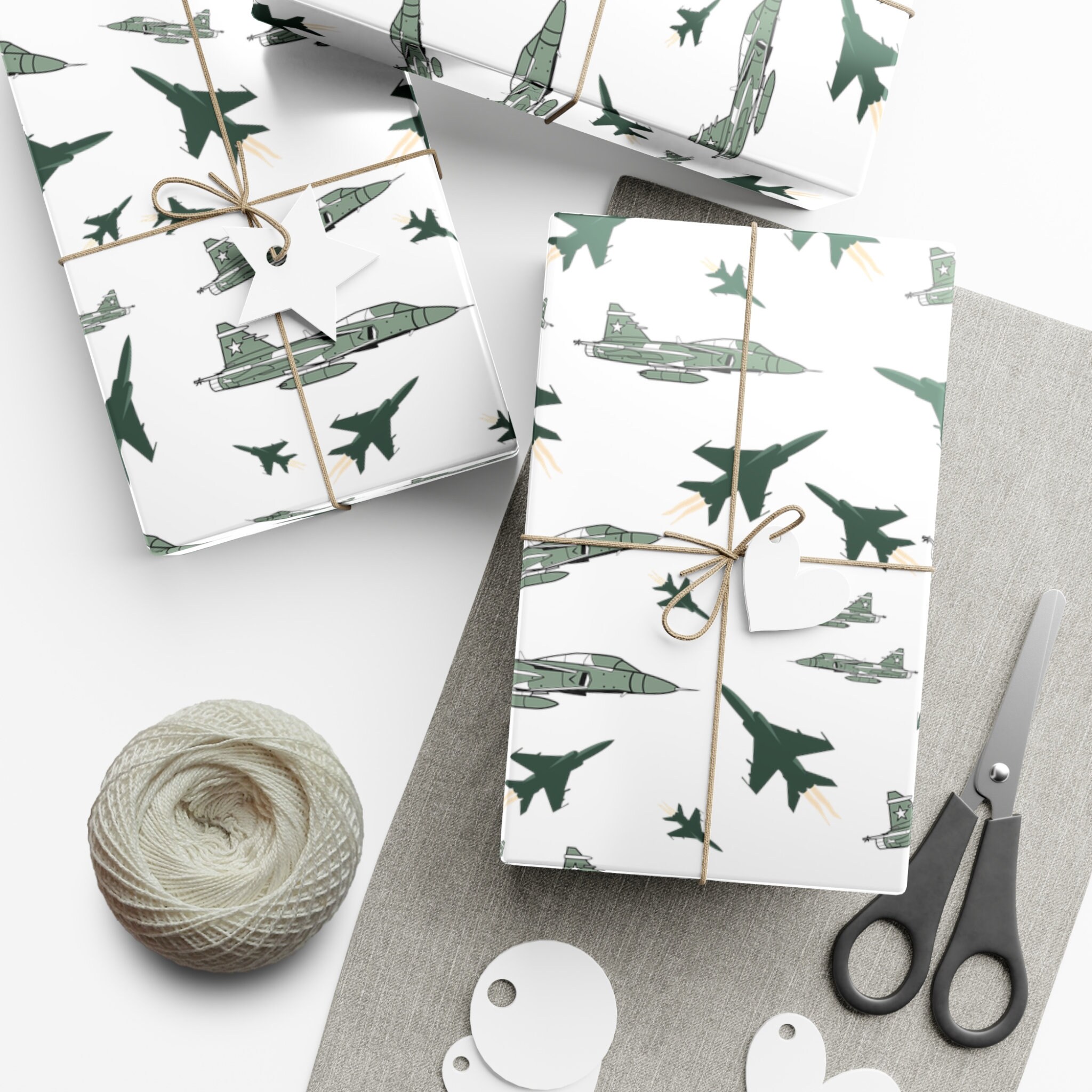 Fighter Jet Gift Wrapping Papers - Etsy