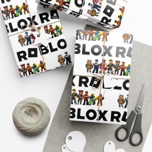 Roblox Character Kids Game Gift Wrapping Paper - Etsy