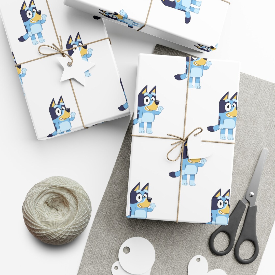 Bluey Character Birthday Christmas Gift Wrap Papers - Etsy
