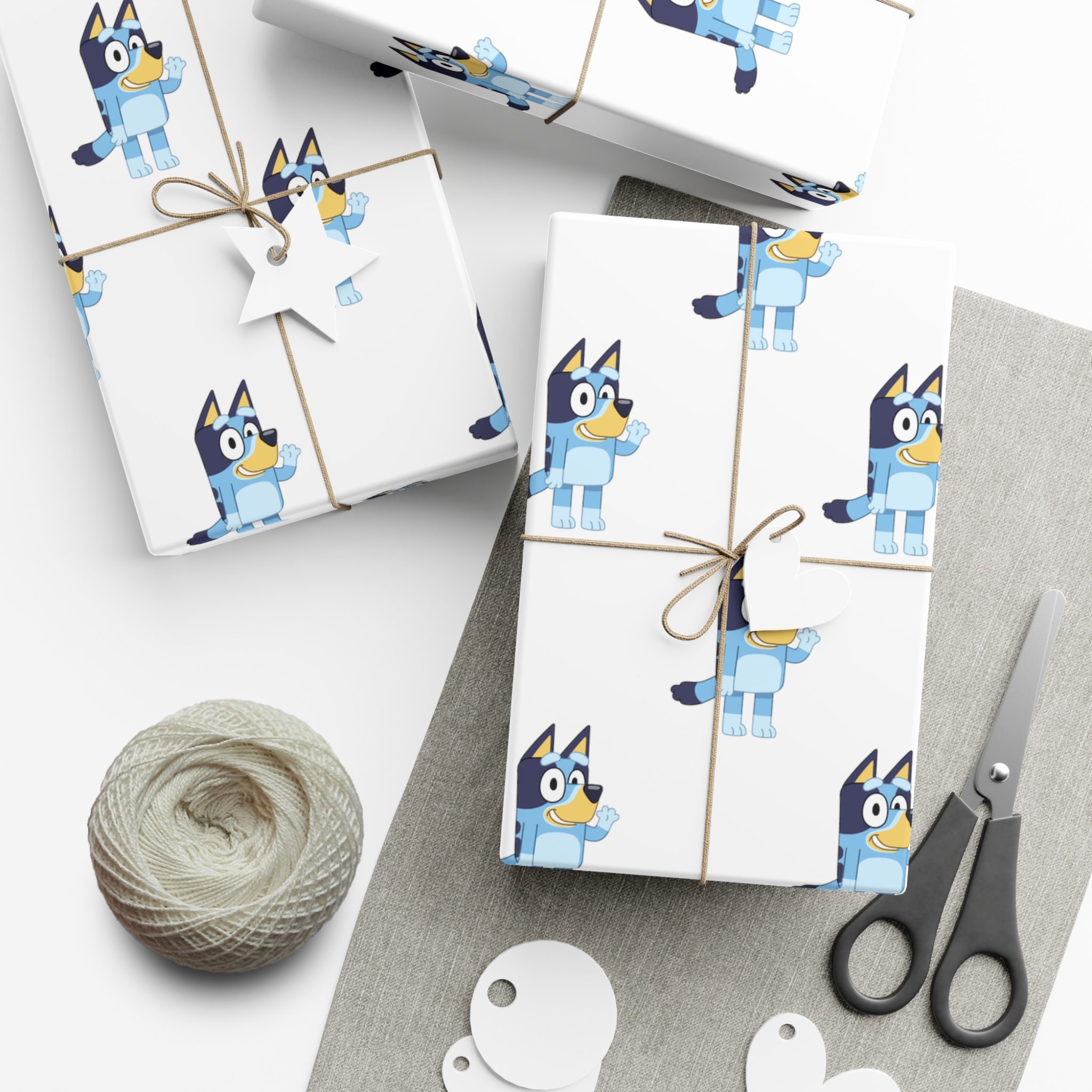 Bluey Character Birthday Christmas Gift Wrap Papers - Etsy