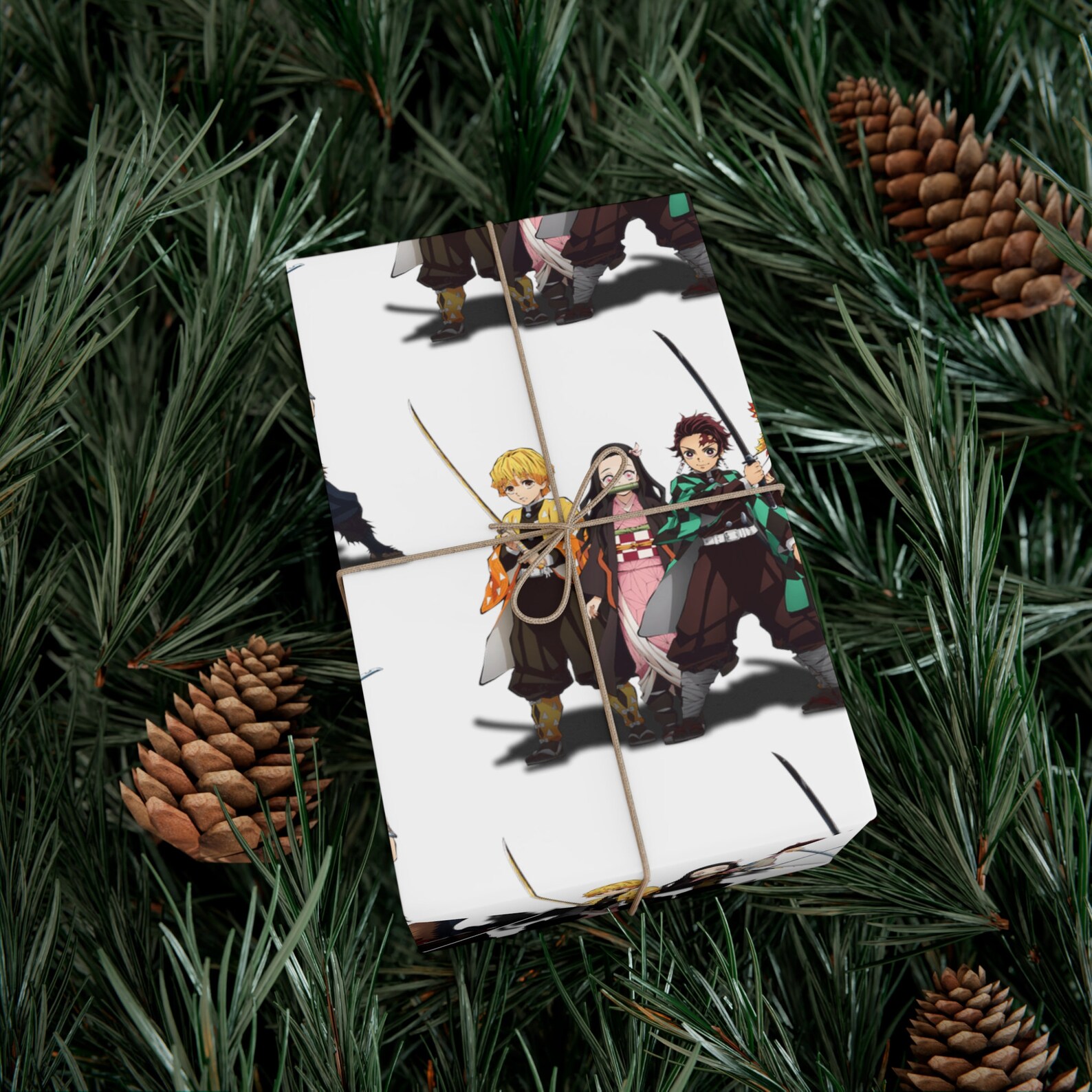 Demon Slayer Anime Characters Gift Wrapping Papers - Etsy