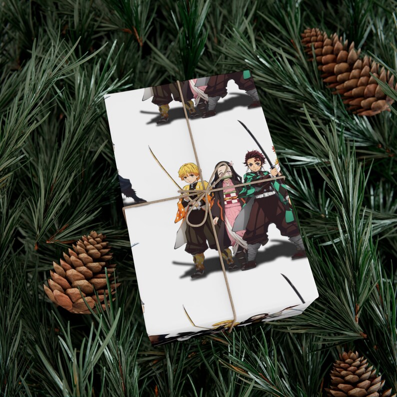 Demon Slayer Anime Characters Gift Wrapping Papers - Etsy