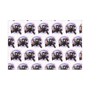 Demon Slayer Tanjiro Anime Character Gift Wrapping Papers - Etsy