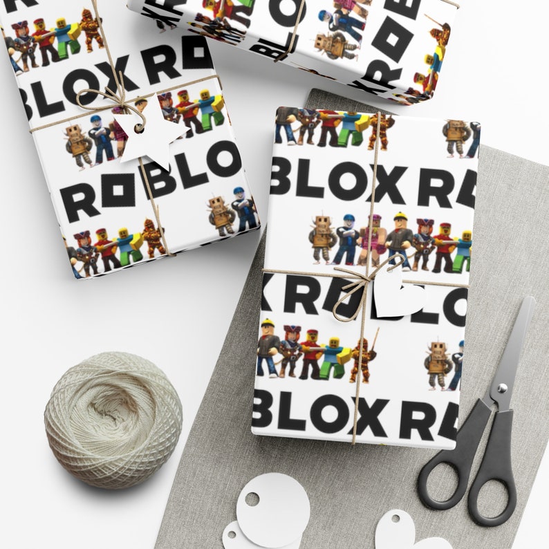 Roblox Character Kids Game Gift Wrapping Paper - Etsy