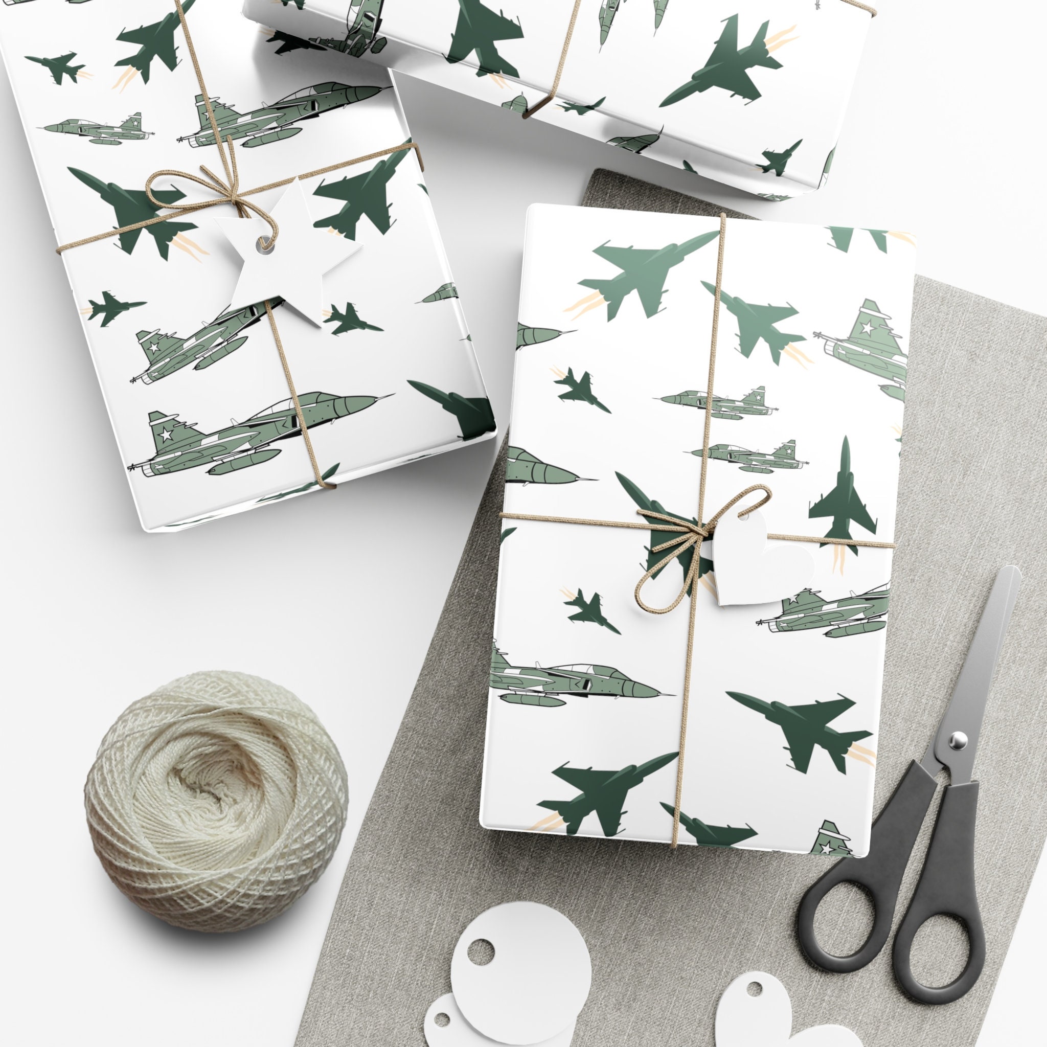 Fighter Jet Gift Wrapping Papers - Etsy