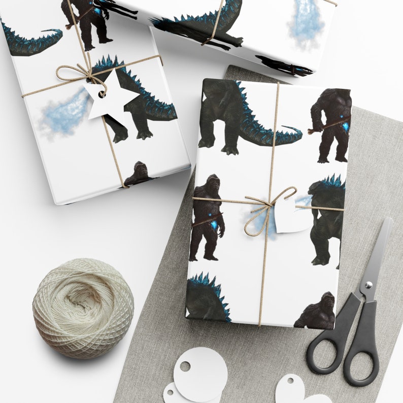 Godzilla Vs Kong Gift Wrapping Papers - Etsy