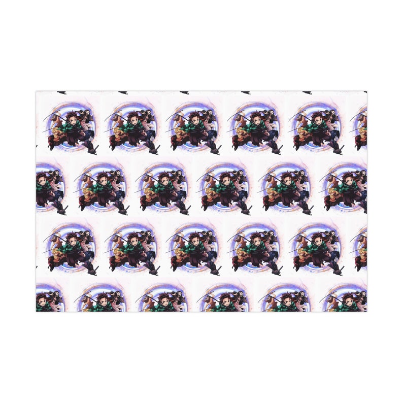Demon Slayer Tanjiro Anime Character Gift Wrapping Papers - Etsy