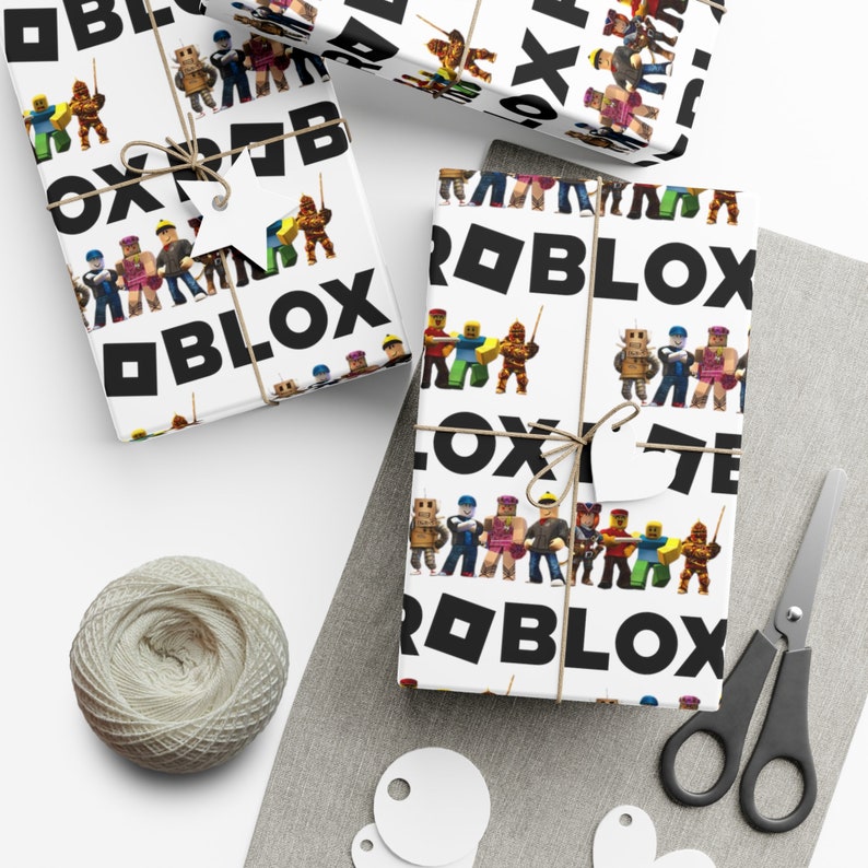 Roblox Character Kids Game Gift Wrapping Paper - Etsy