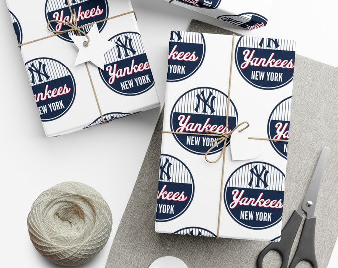 New York Yankees Baseball Gift Wrapping Papers - Etsy