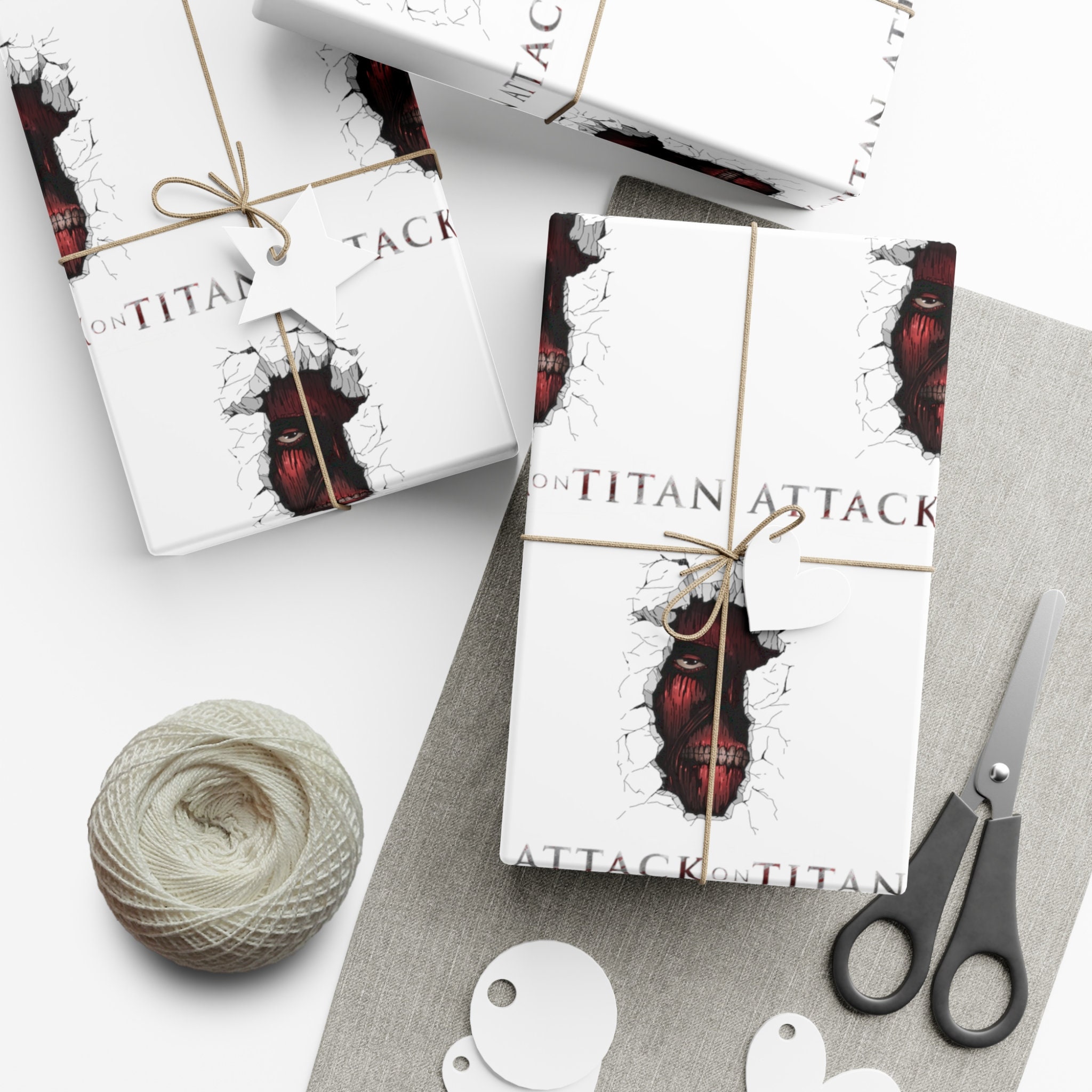 Attack on Titan Anime Gift Wrapping Papers - Etsy