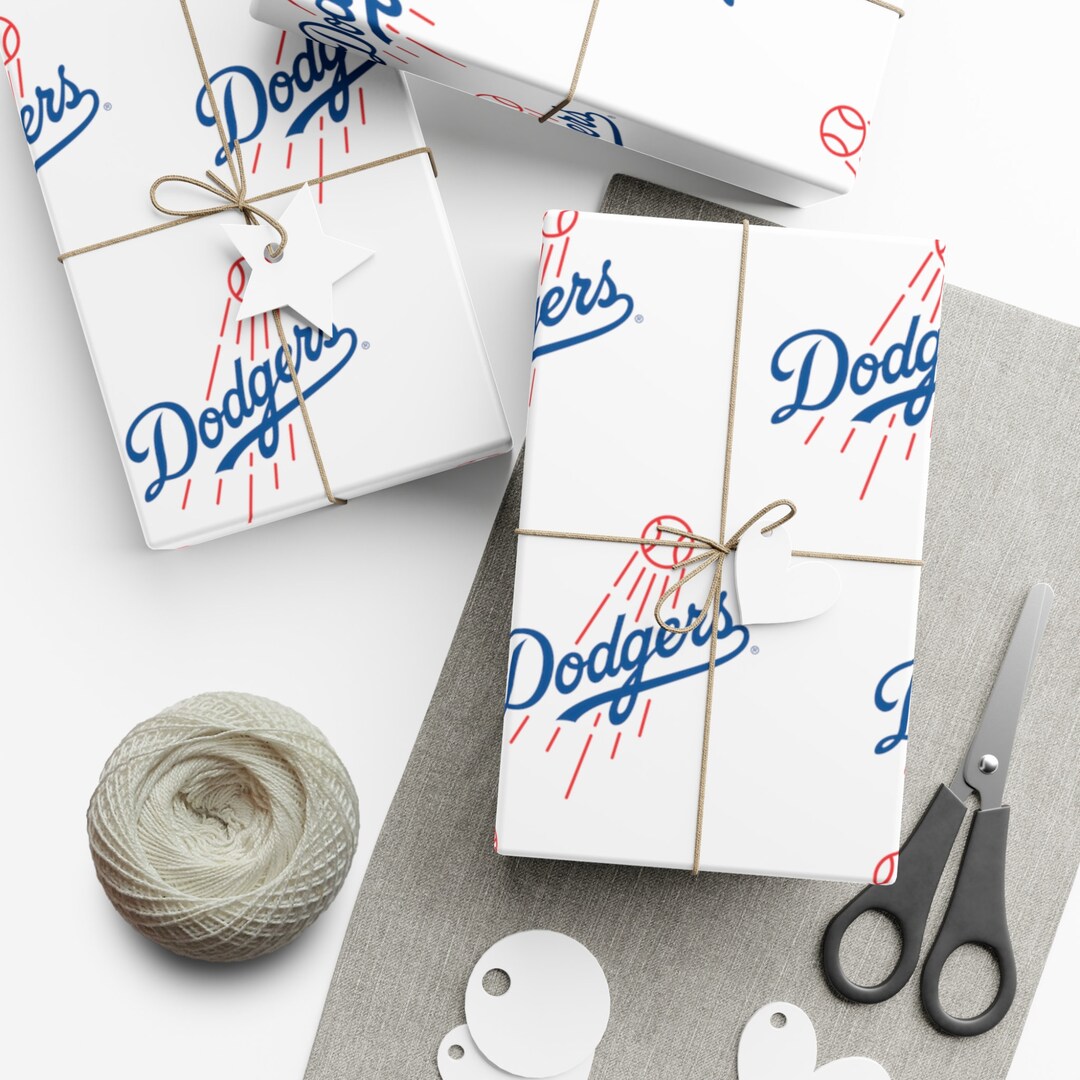 Los Angeles Dodgers Baseball Gift Wrapping Papers - Etsy