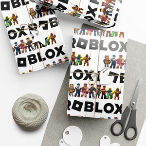 Roblox Character Kids Game Gift Wrapping Paper - Etsy