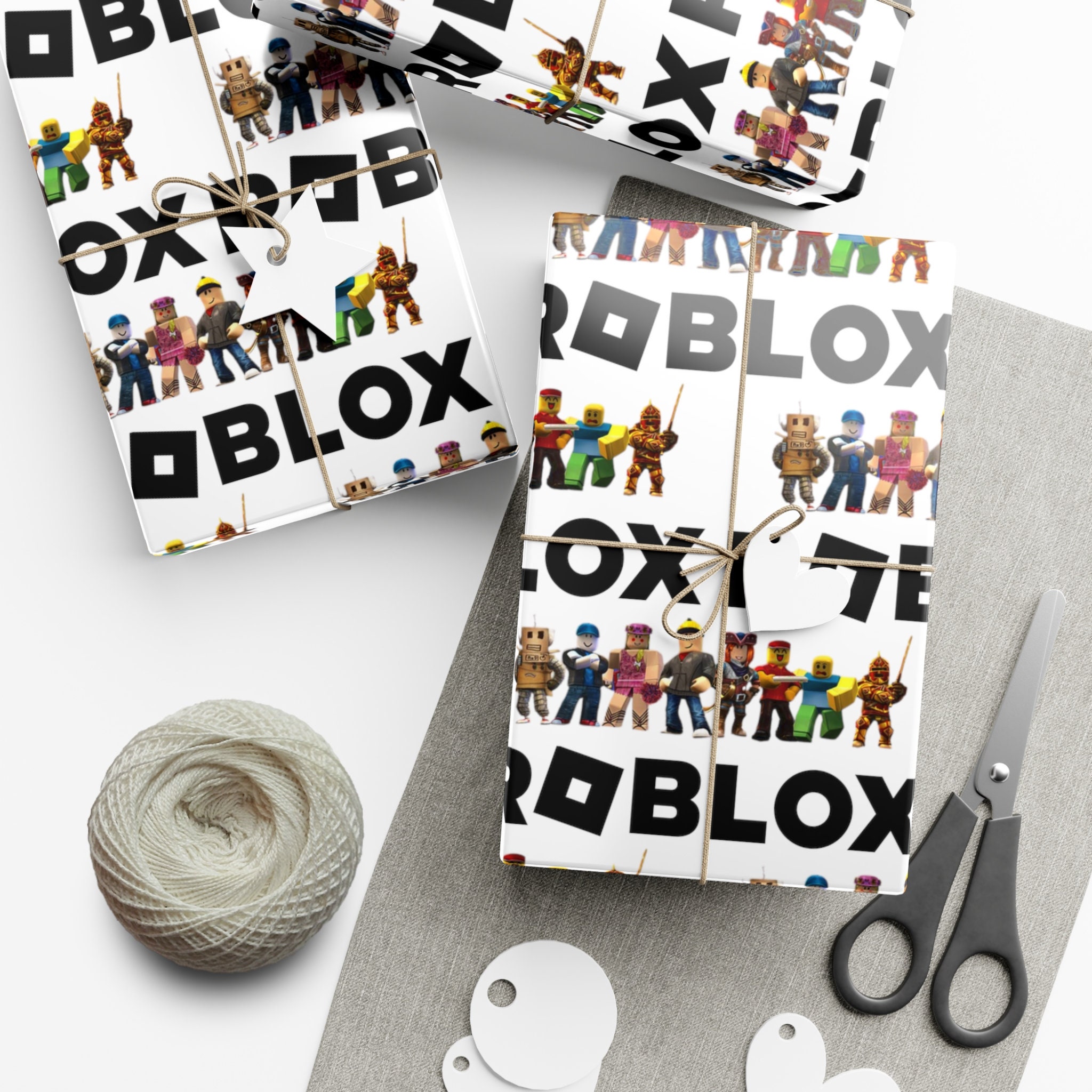 Roblox Character Kids Game Gift Wrapping Paper - Etsy